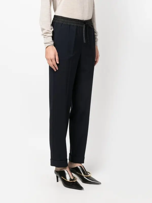 P.a.r.o.s.h Mid-rise Straight-leg Trousers - Blue