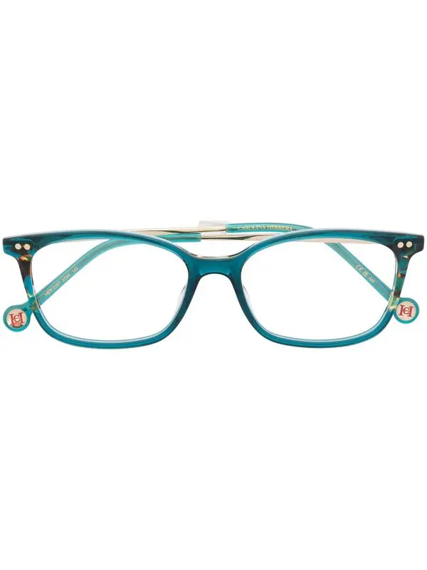 Carolina Herrera Rectangle Frame Eyeglasses - Blue