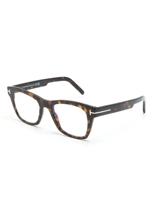 TOM FORD Tortoiseshell Square-frame Glasses - Brown