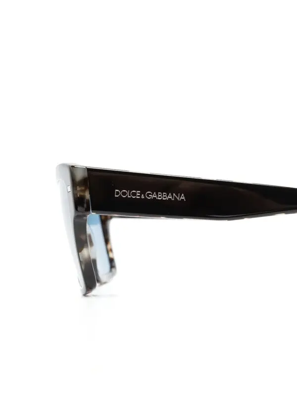 Dolce & Gabbana Logo-engraved Square-frame Sunglasses