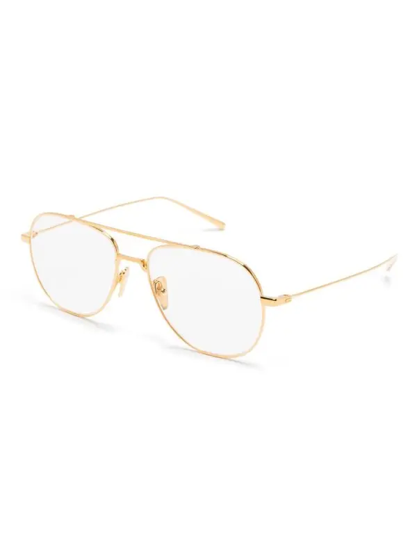 Dita Metal Aviator-frame Glasses - Gold