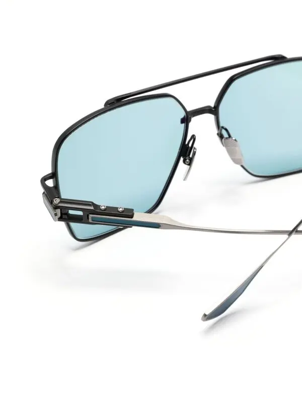 Dita Grand Emperik Square-frame Sunglasses - Silver
