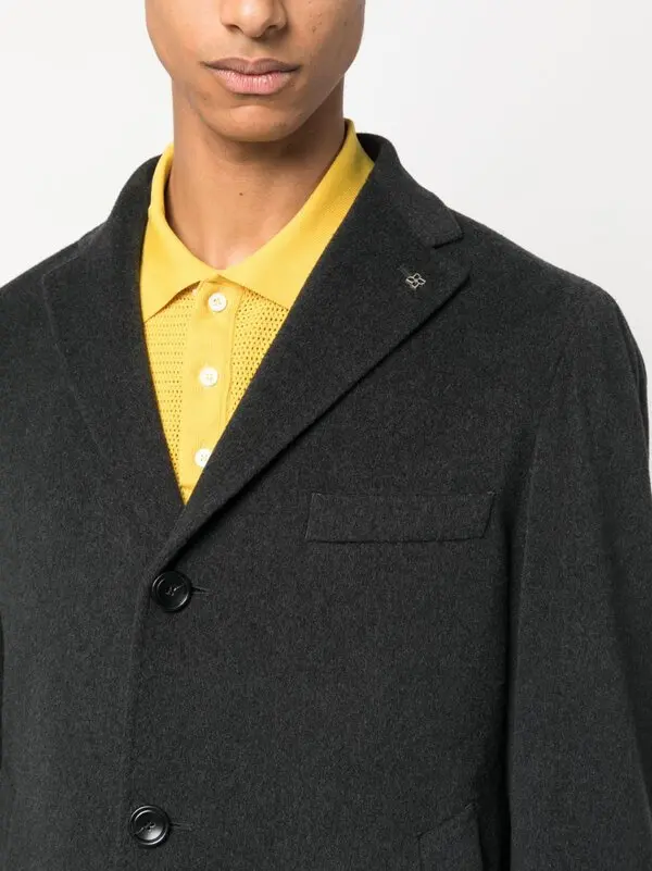 Tagliatore Single-breasted Wool-cashmere Coat