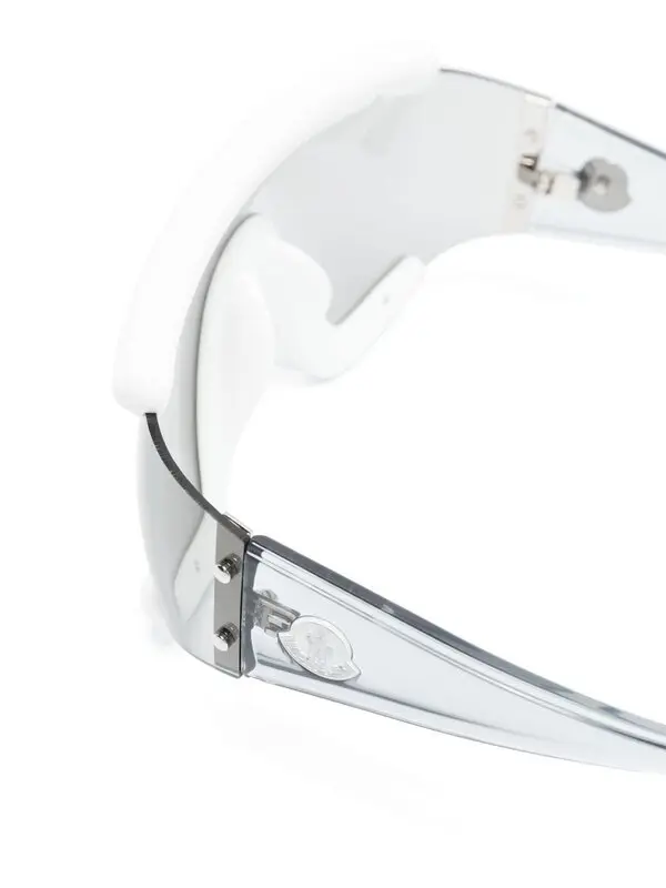Moncler Lancer Shield-frame Sunglasses - White