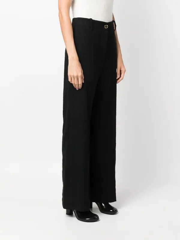 PATOU Iconic Long Wide-leg Trousers - Black