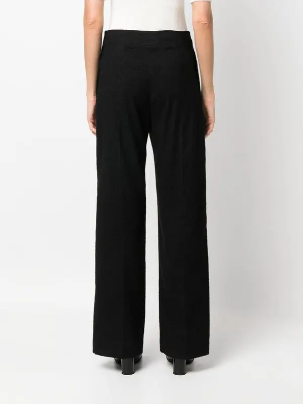PATOU Iconic Long Wide-leg Trousers - Black