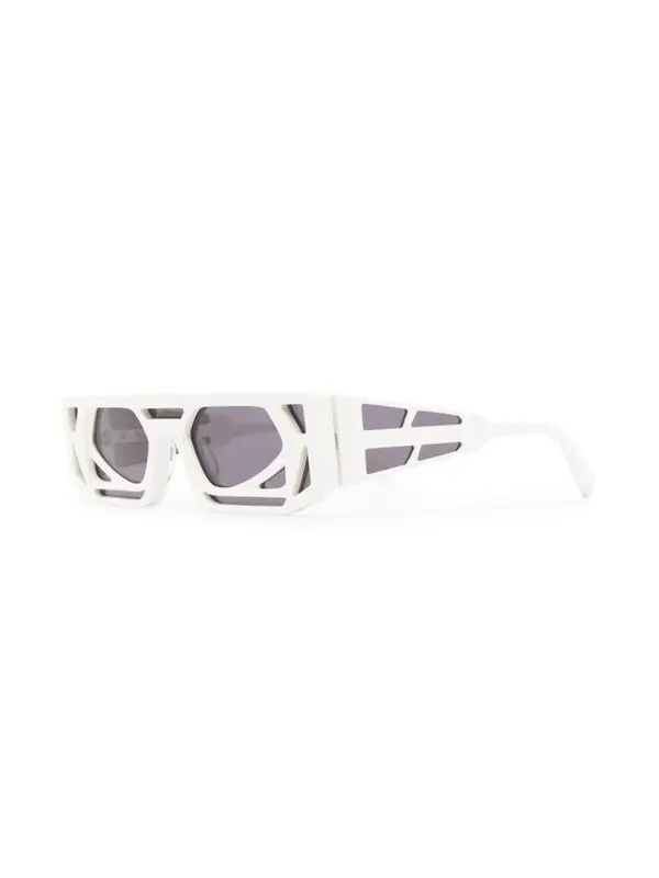 KUBORAUM Oversized Square Frame Sunglasses - White