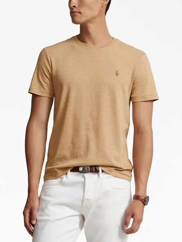 Polo Ralph Lauren Polo Pony-embroidered Cotton T-shirt - Brown