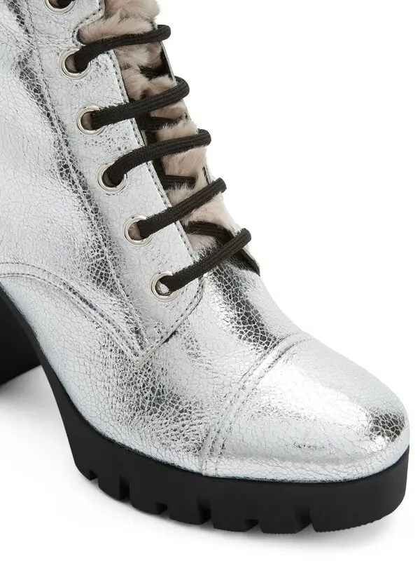 GIUSEPPE ZANOTTI 90mm Moyra Boots - Silver