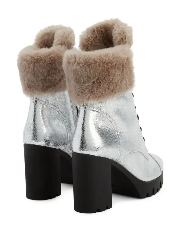 GIUSEPPE ZANOTTI 90mm Moyra Boots - Silver