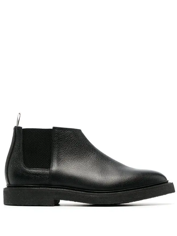 Thom Browne Mid-top Chelsea Ankle Boots - Black
