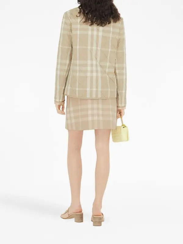 Burberry Check-print A-line Skirt