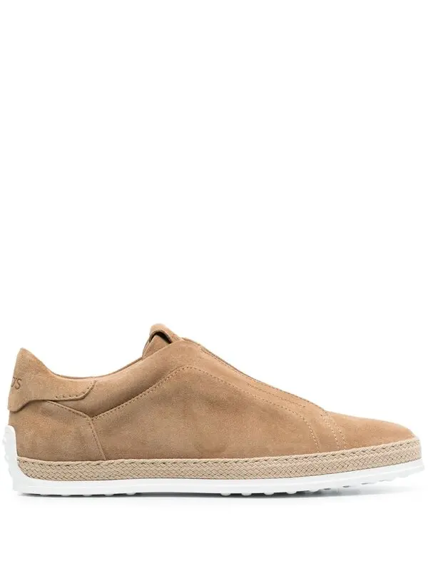 TOD'S Laceless Suede Sneakers