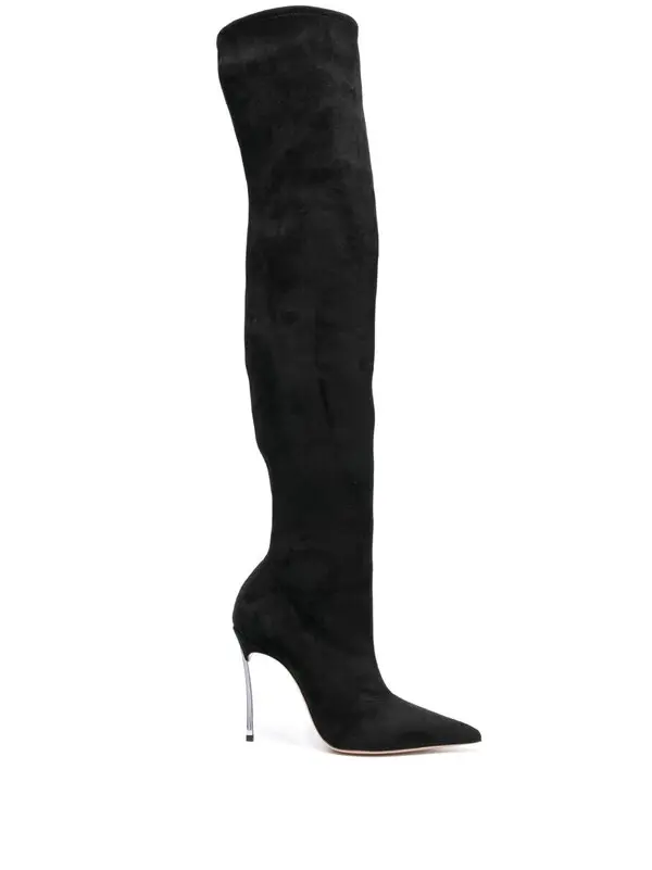 Casadei Blade 110mm Thigh-high Boots - Black