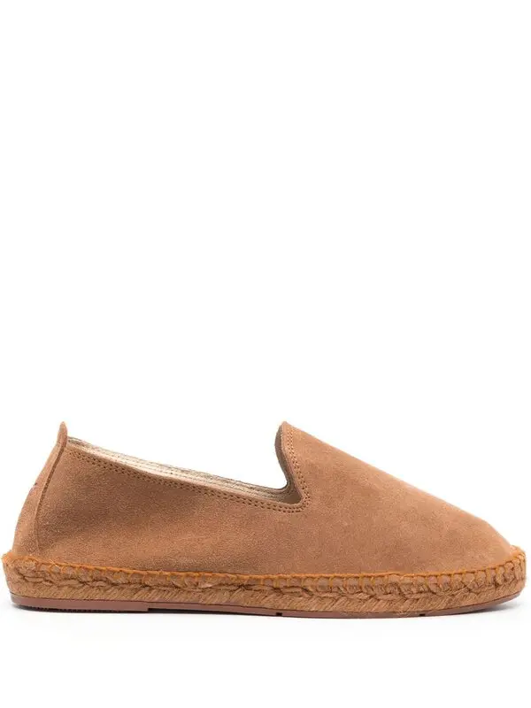 Manebí Flat Suede Espadrilles - Brown