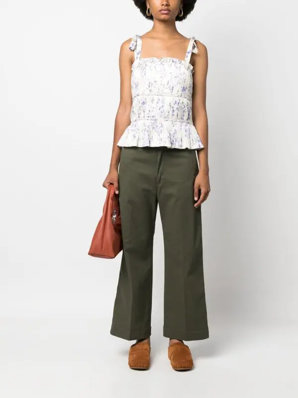 Polo Ralph Lauren High-waist Cropped Trousers