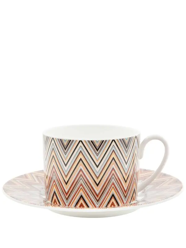 Missoni Jarris Tea Cup And Saucer - Orange