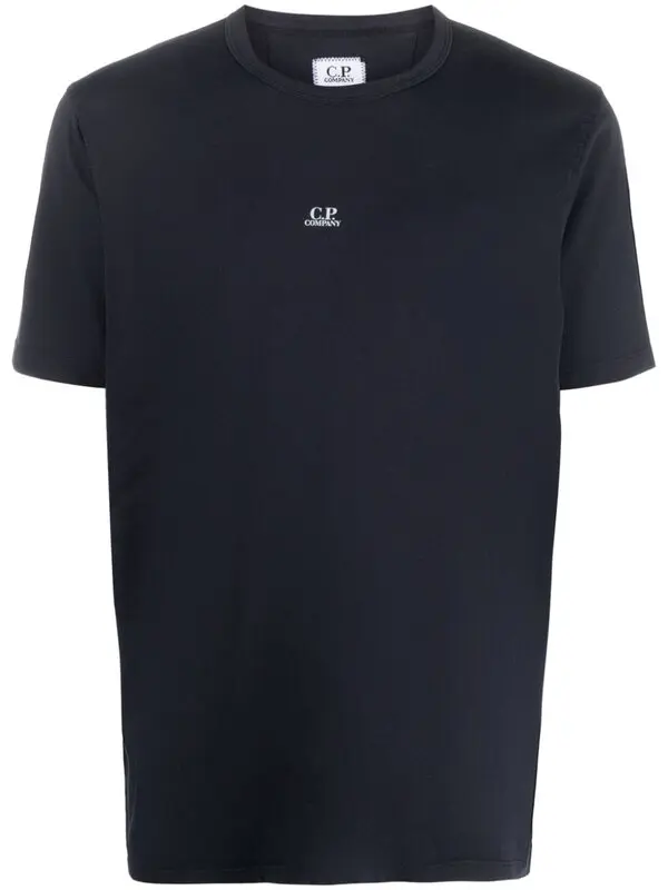 C.P. COMPANY Logo-print Cotton T-shirt - Blue