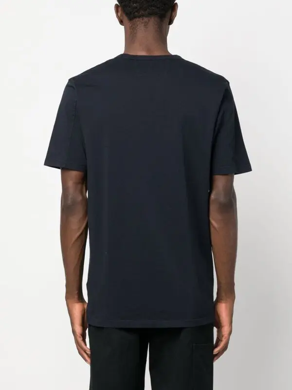 C.P. COMPANY Logo-print Cotton T-shirt - Blue
