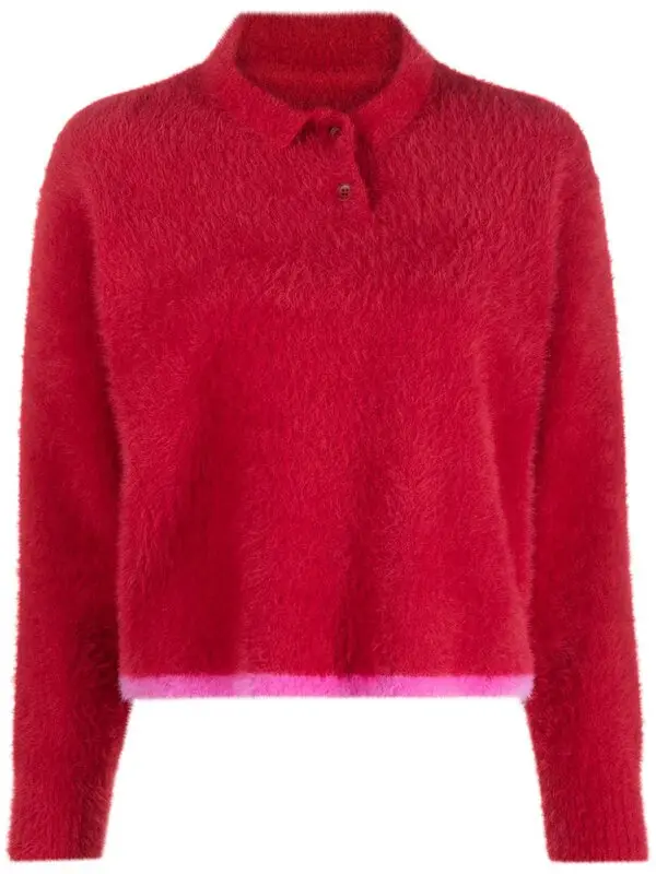 Jacquemus Le Polo Neve Knitted Polo Jumper
