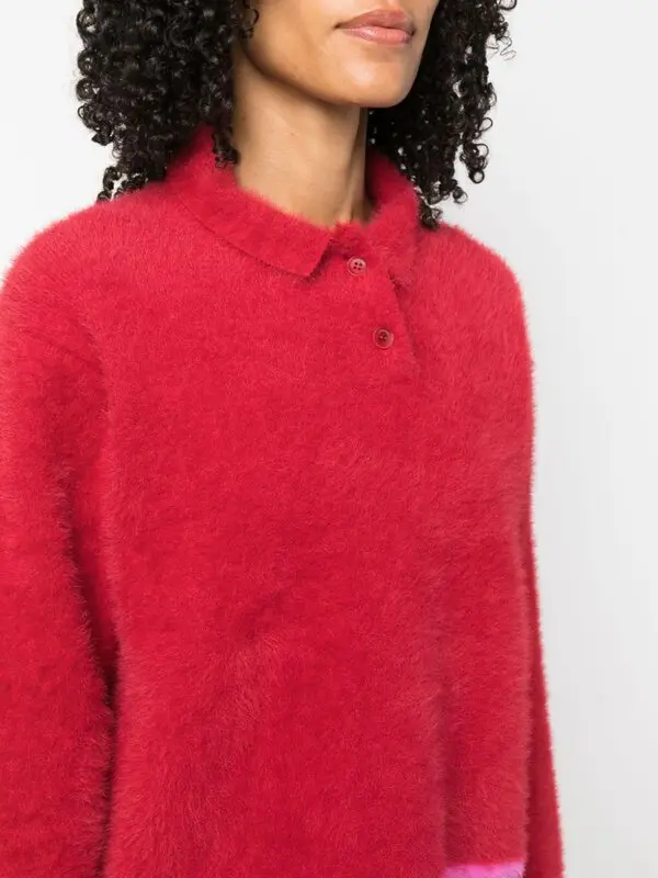 Jacquemus Le Polo Neve Knitted Polo Jumper
