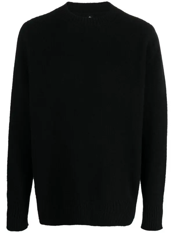 OAMC Logo-print Wool Jumper - Black