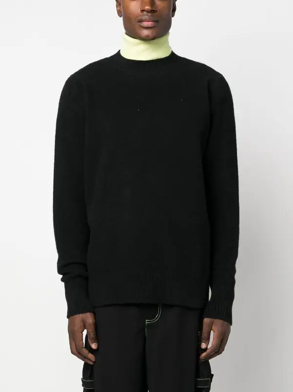 OAMC Logo-print Wool Jumper - Black
