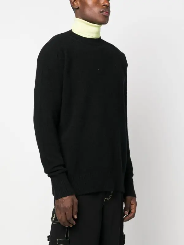 OAMC Logo-print Wool Jumper - Black