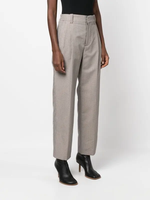 Marni Pleated Cropped Trousers - Neutrals