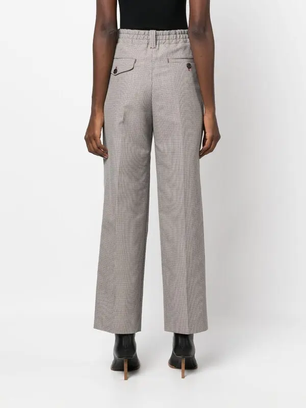 Marni Pleated Cropped Trousers - Neutrals