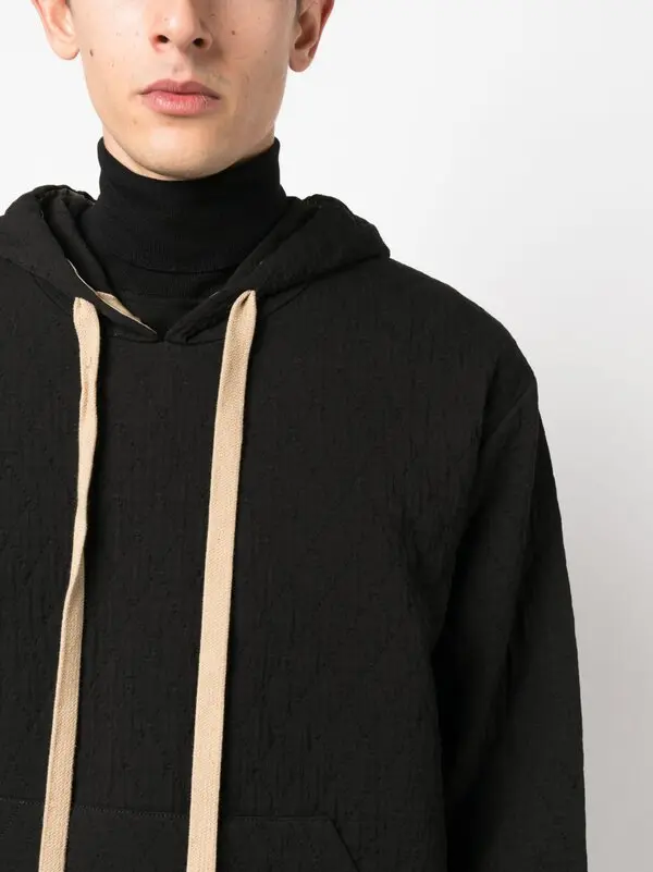 UMA WANG Quilted Drawstring Hoodie