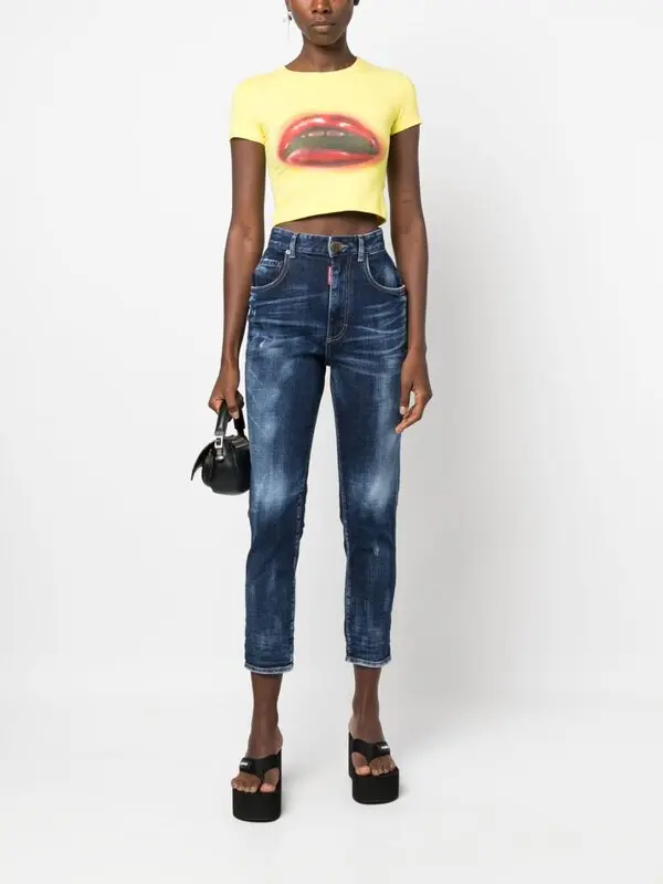Dsquared2 High-waist Cropped Jeans