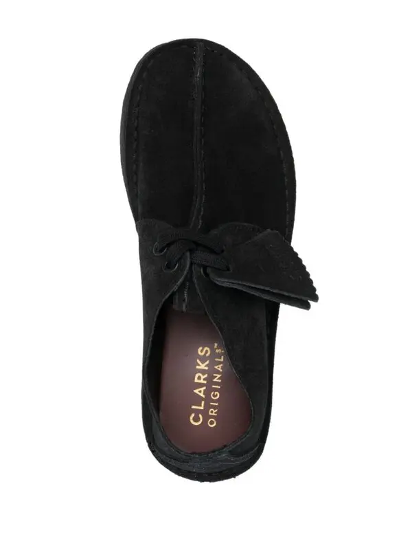 Clarks Platform-sole Leather Sneakers - Black