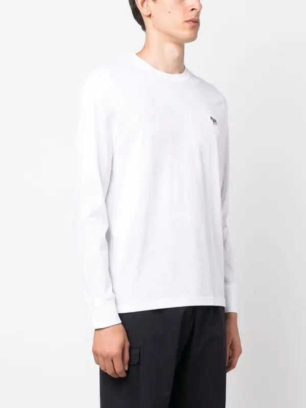 Paul Smith Zebra-motif Cotton T-shirt - White