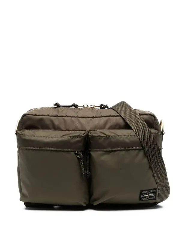 PORTER-YOSHIDA & CO Logo-patch Messenger Bag - Green
