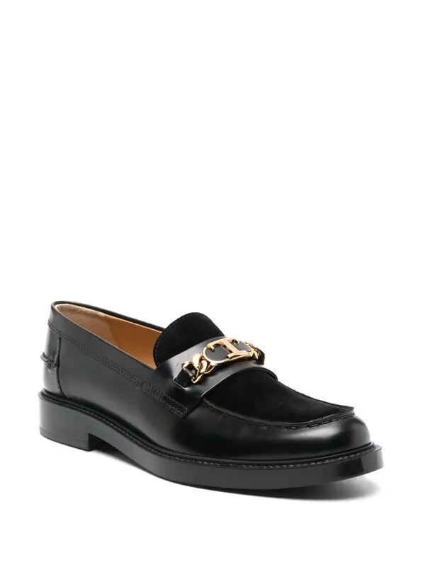 TOD'S Buckle-detail Leather Loafers