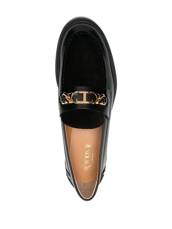 TOD'S Buckle-detail Leather Loafers