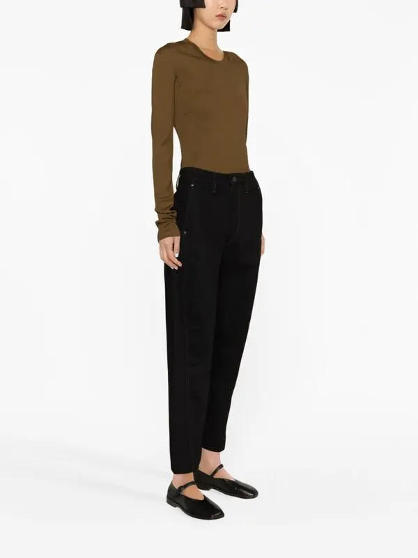 LEMAIRE Twisted Cropped Jeans - Black