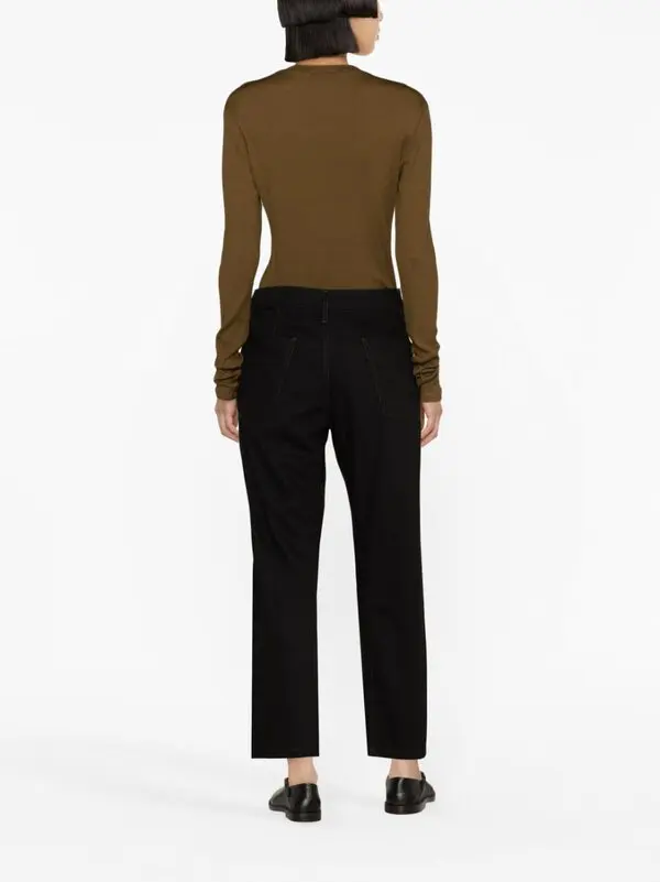 LEMAIRE Twisted Cropped Jeans - Black