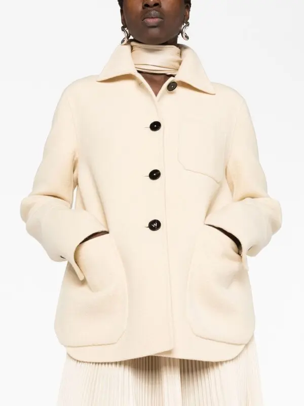 JIL SANDER Button-up Shirt Jacket - Neutrals