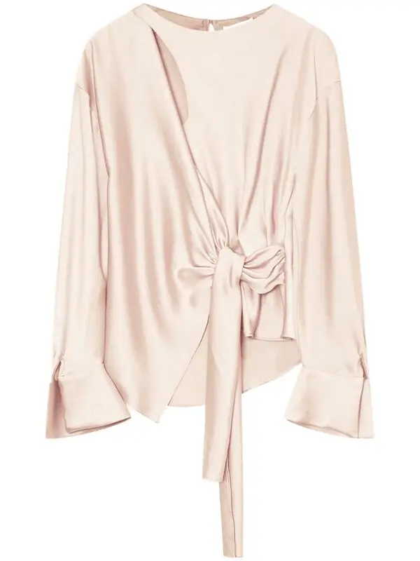 Simkhai Raffaella Knotted Top - Neutrals