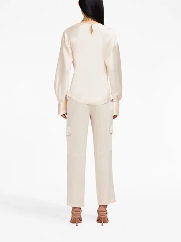 Simkhai Raffaella Knotted Top - Neutrals