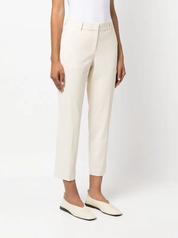 Theory Cropped Wool-blend Trousers