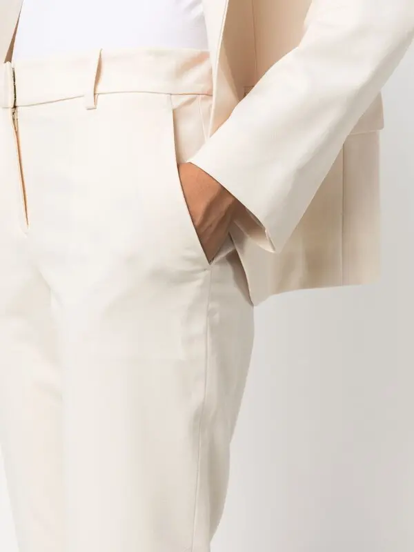Theory Cropped Wool-blend Trousers
