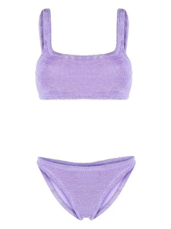Hunza G Crinkled Bikini Set - Purple