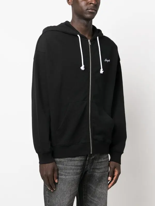 Axel Arigato Embroidered-logo Zip-fastening Hoodie