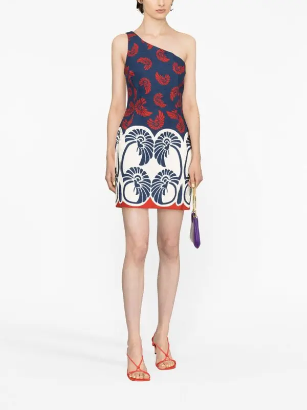La DoubleJ Palmetto Placee-print Minidress