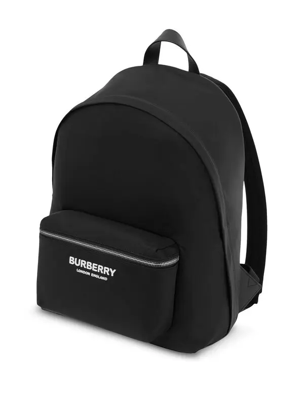 Burberry Logo Print Zip-around Backpack