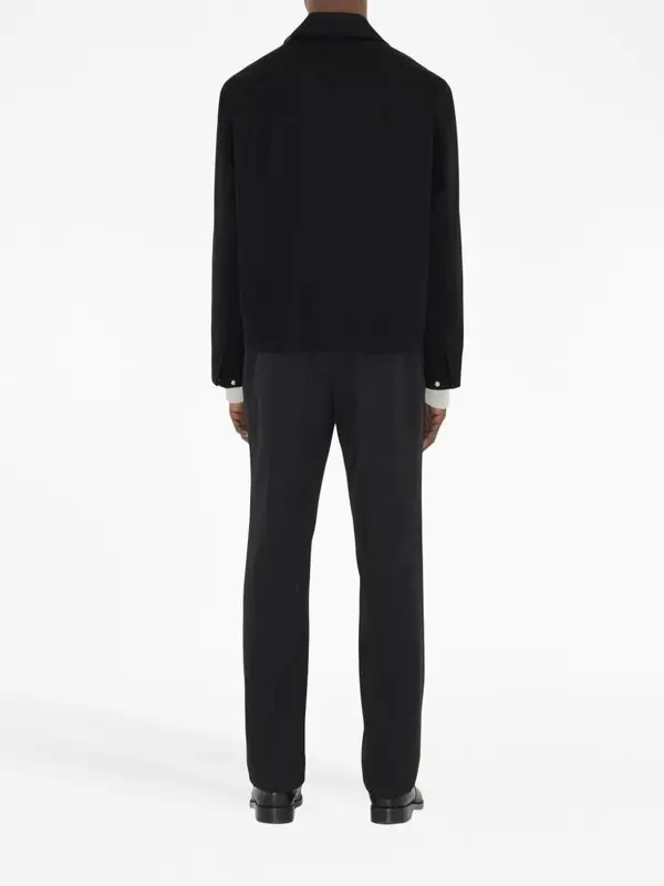 Burberry Ekd Logo-embroidered Jacket - Black