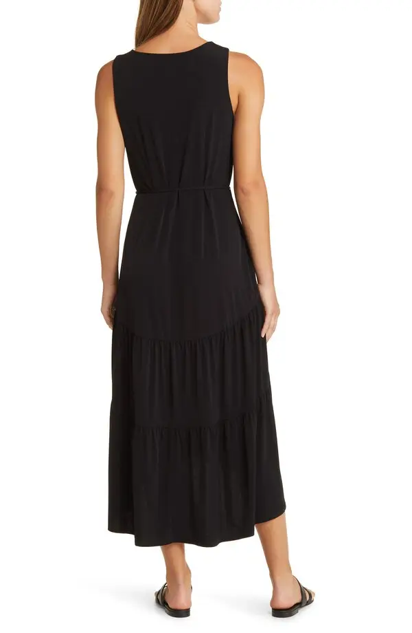 Tommy Bahama Carmela Sleeveless Tiered High-low Dress